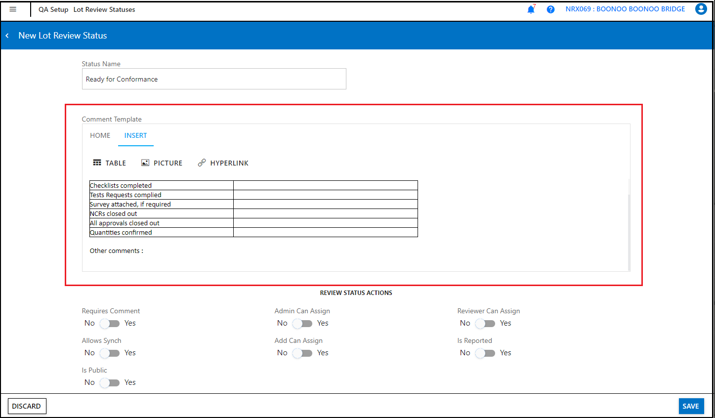 Manage Lot Status Using Lot Review – CivilPro