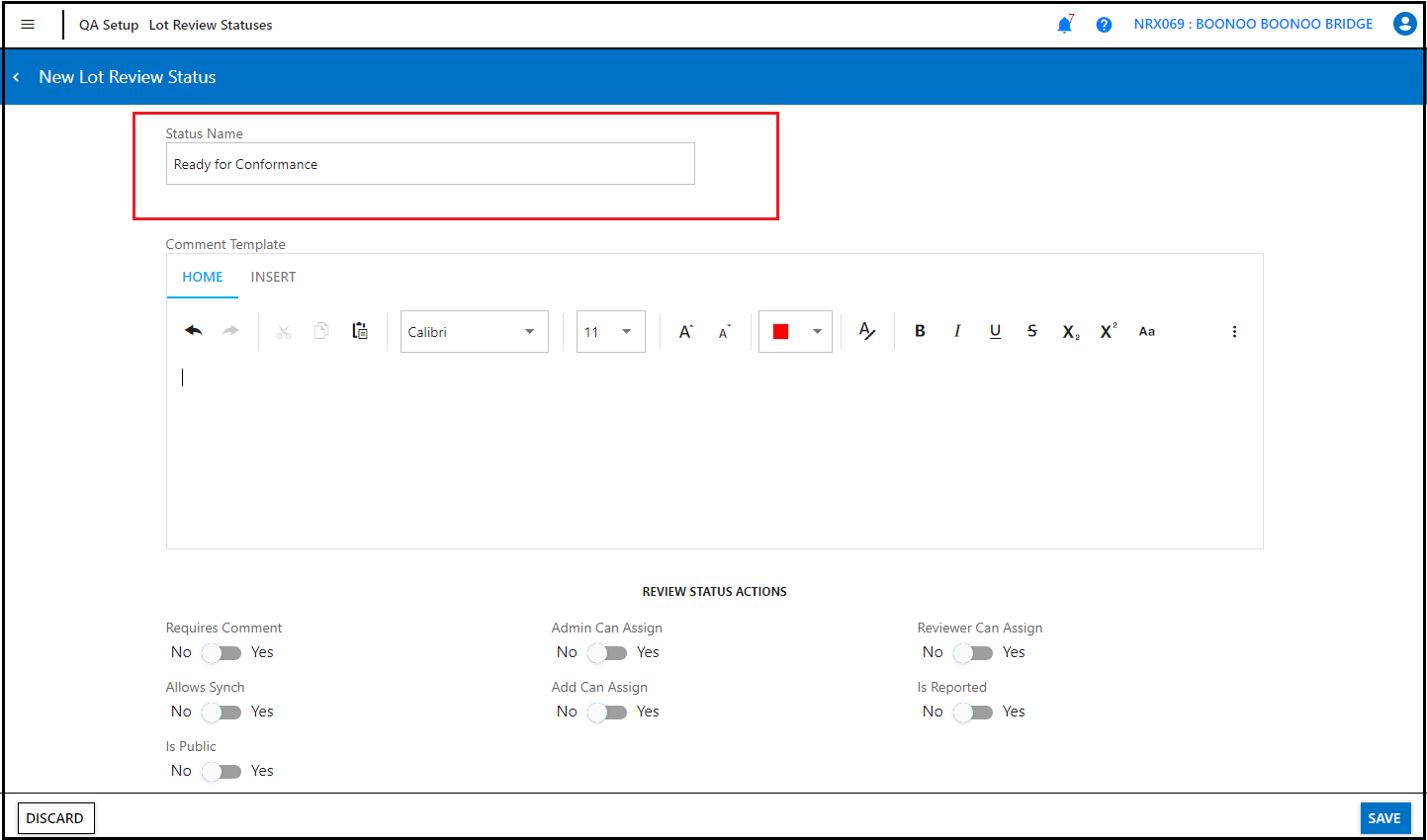 Manage Lot Status Using Lot Review – CivilPro