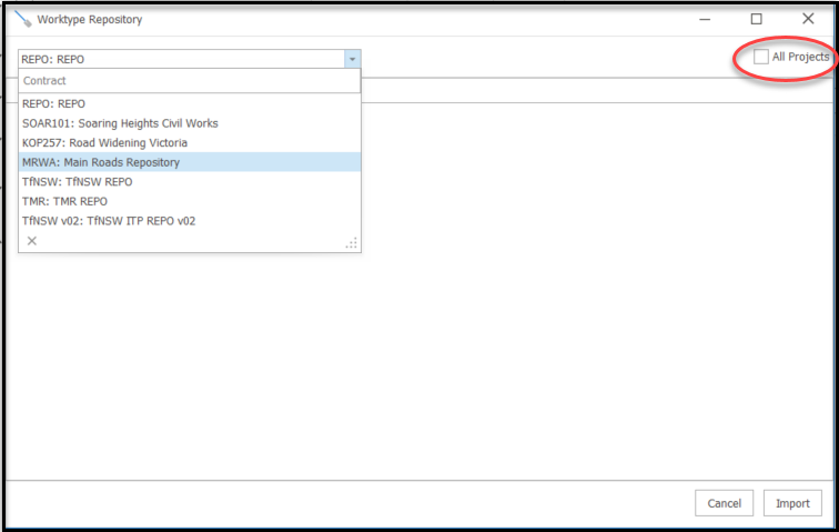 Add Work Types (D) – CivilPro