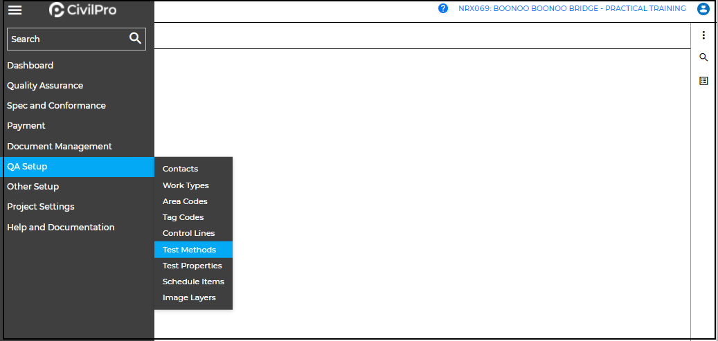 Add Test Methods – CivilPro