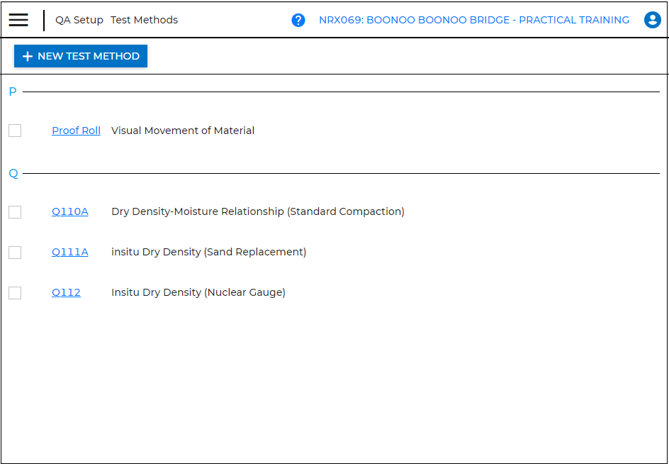 Add Test Methods – CivilPro