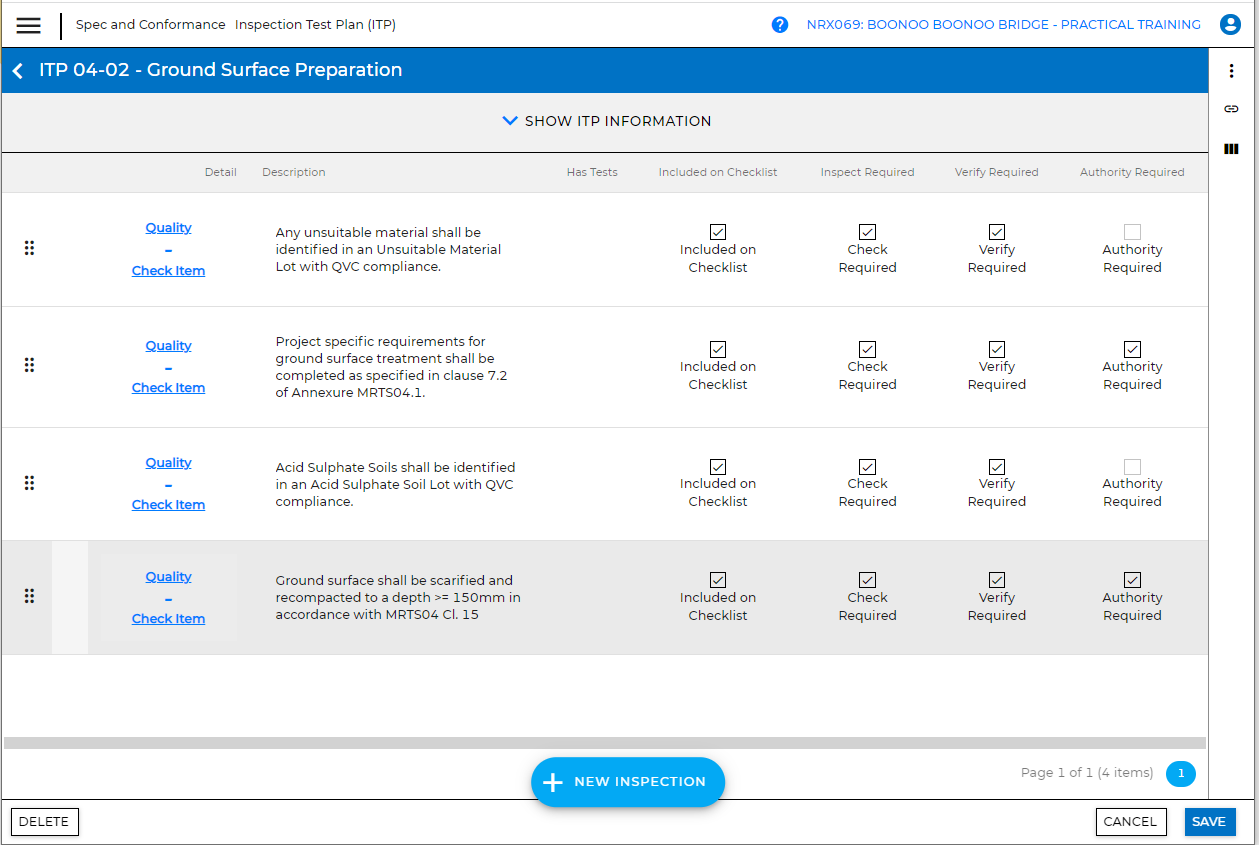 Add Tests to ITP – CivilPro