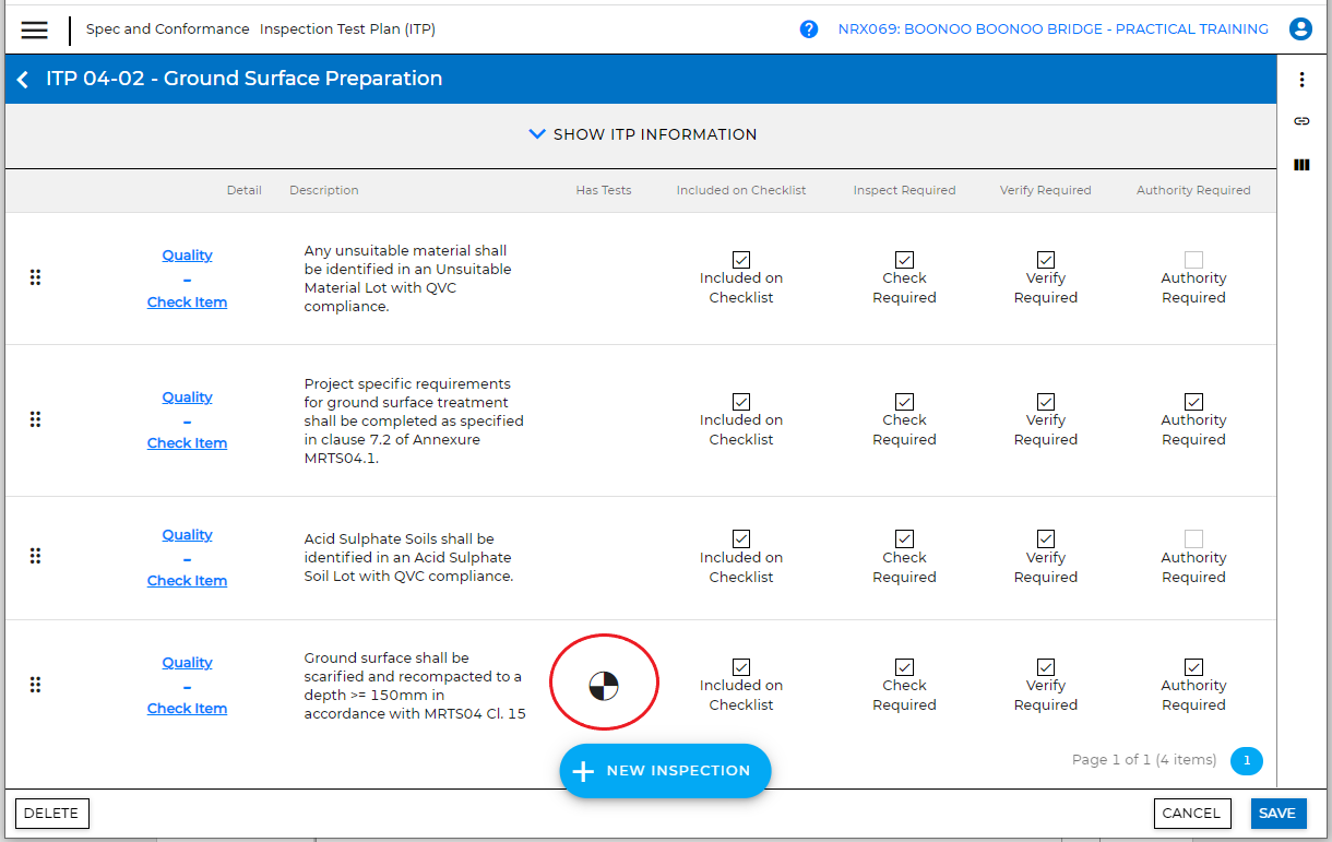 Add Tests to ITP – CivilPro
