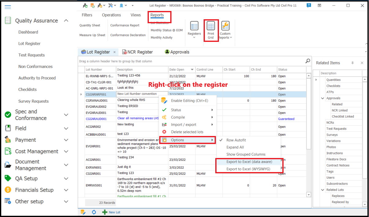 Tips and Shortcuts for Using CivilPro Desktop (D) – CivilPro