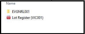 Generate Lot Register Reports (D) – CivilPro