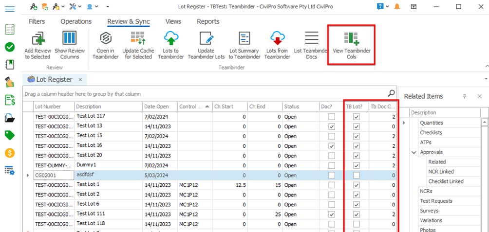 Teambinder Integration – CivilPro